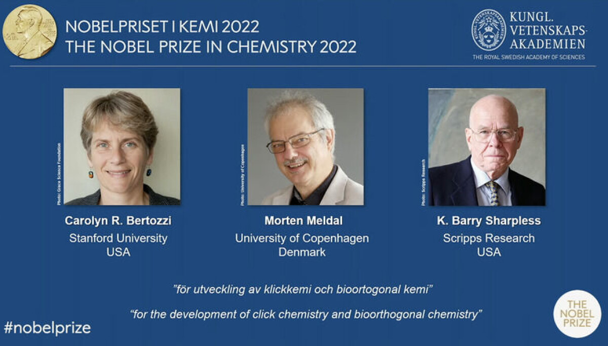 Nobelpriset i kemi 2022 för klick-kemi Nobelpriset i kemi 2022 för klick-kemi